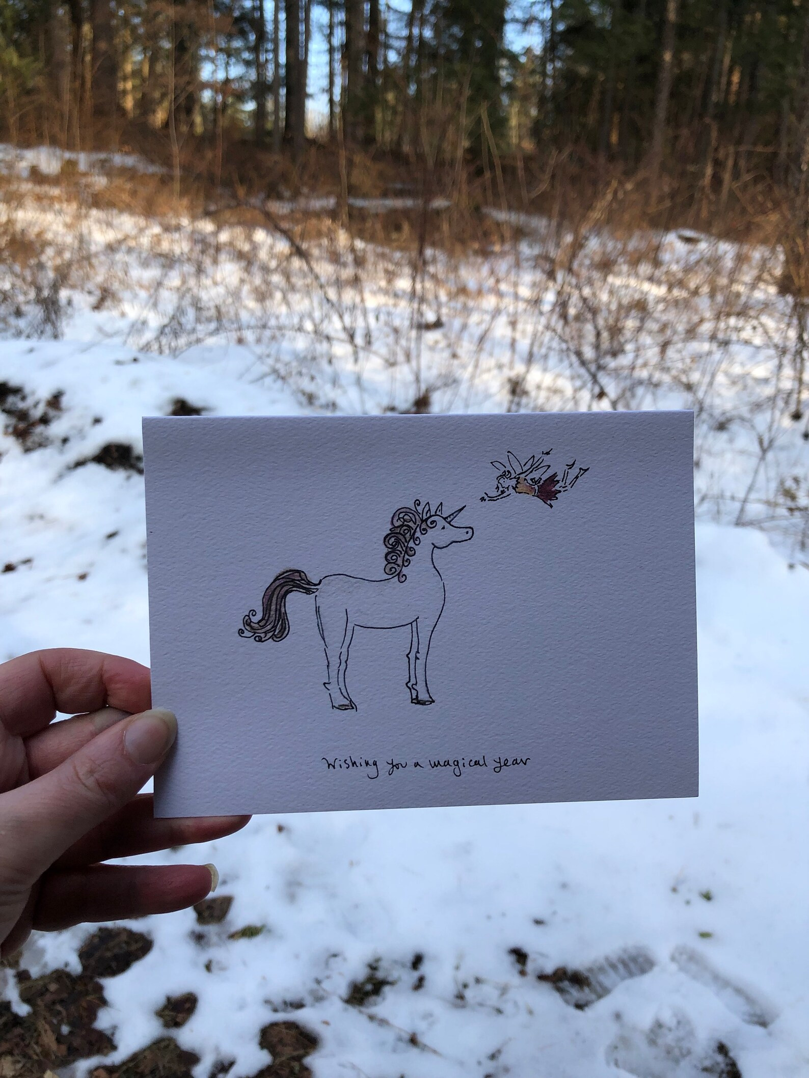 Wishing You a Magical Year - Rosie's Wonders Connection Cards