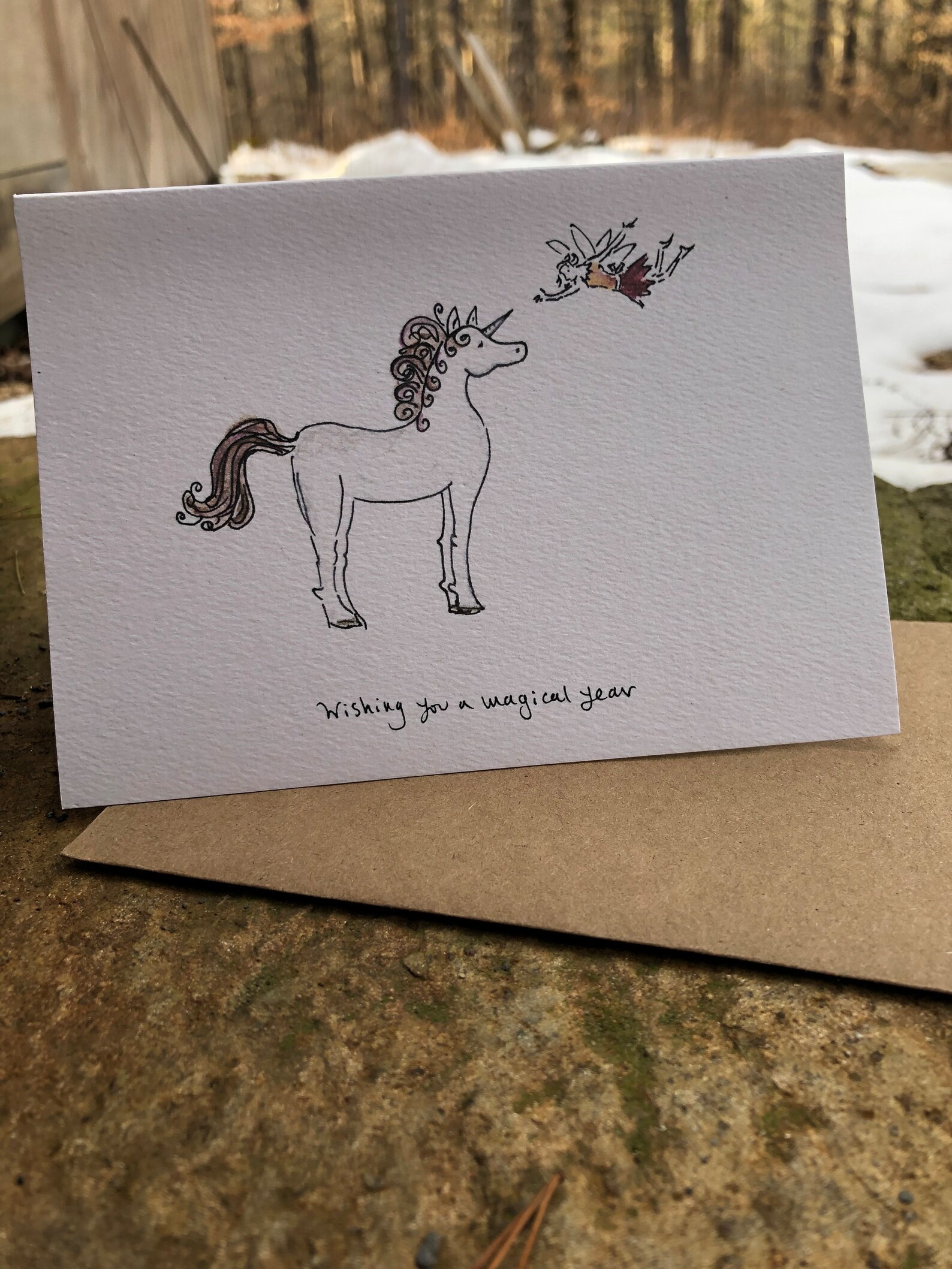 Wishing You a Magical Year - Rosie's Wonders Connection Cards