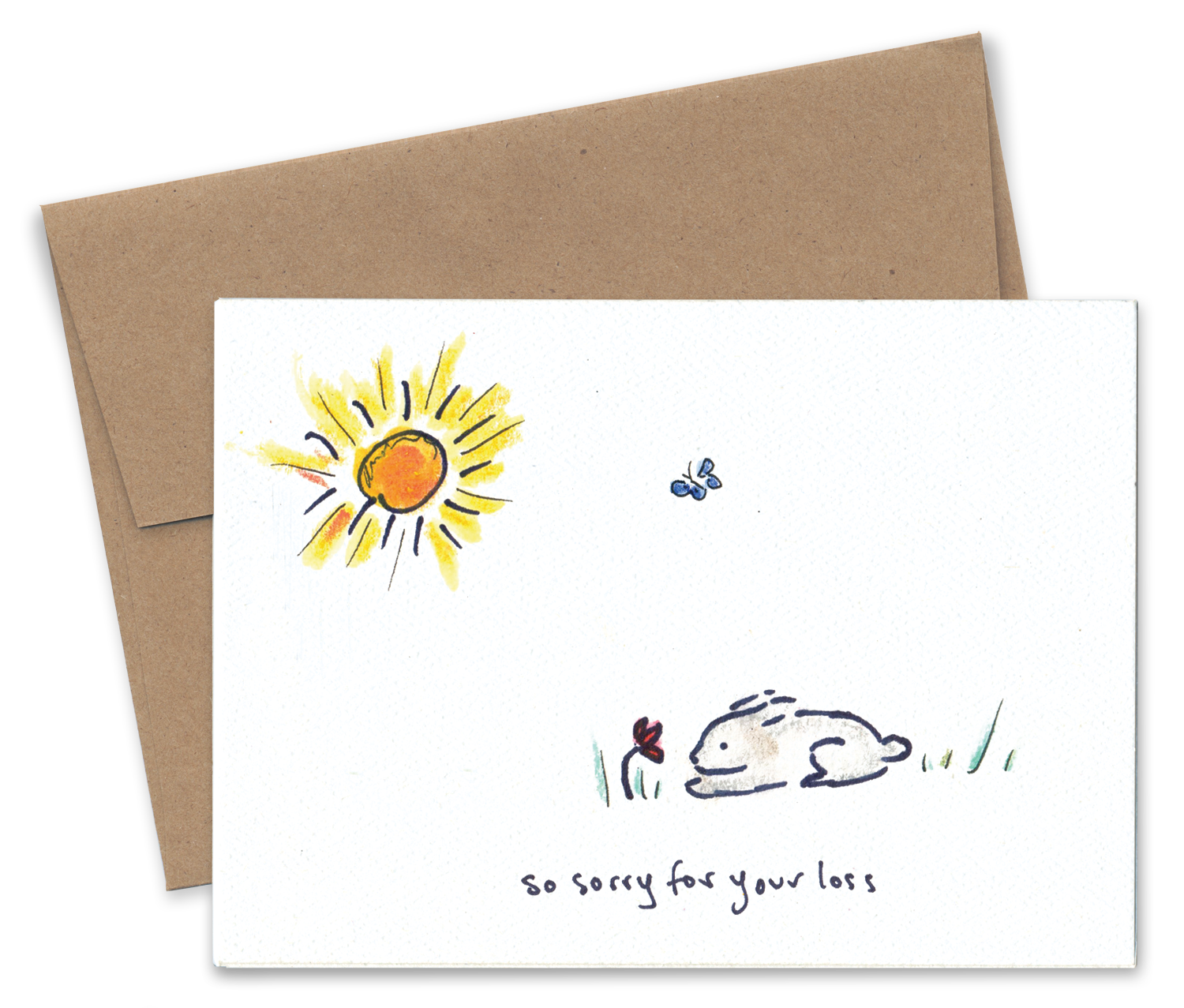 So Sorry for Your Loss (Rabbit) - Rosie's Wonders Connection Cards