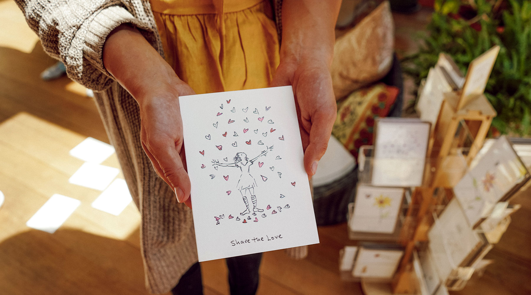 Receiving a card - Rosie's Wonders Connection Cards