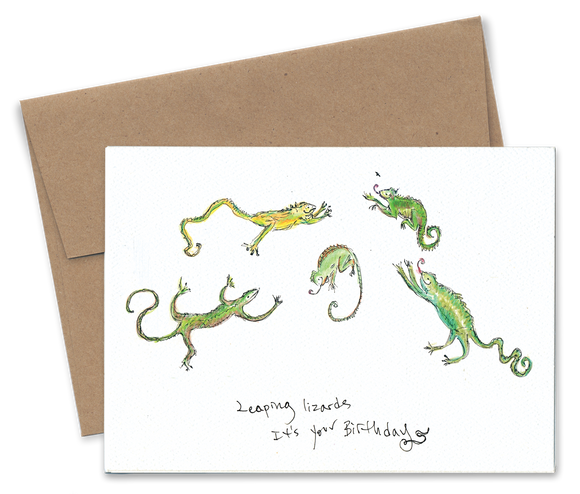 Leaping Lizards It's Your Birthday - Rosie's Wonders Connection Cards