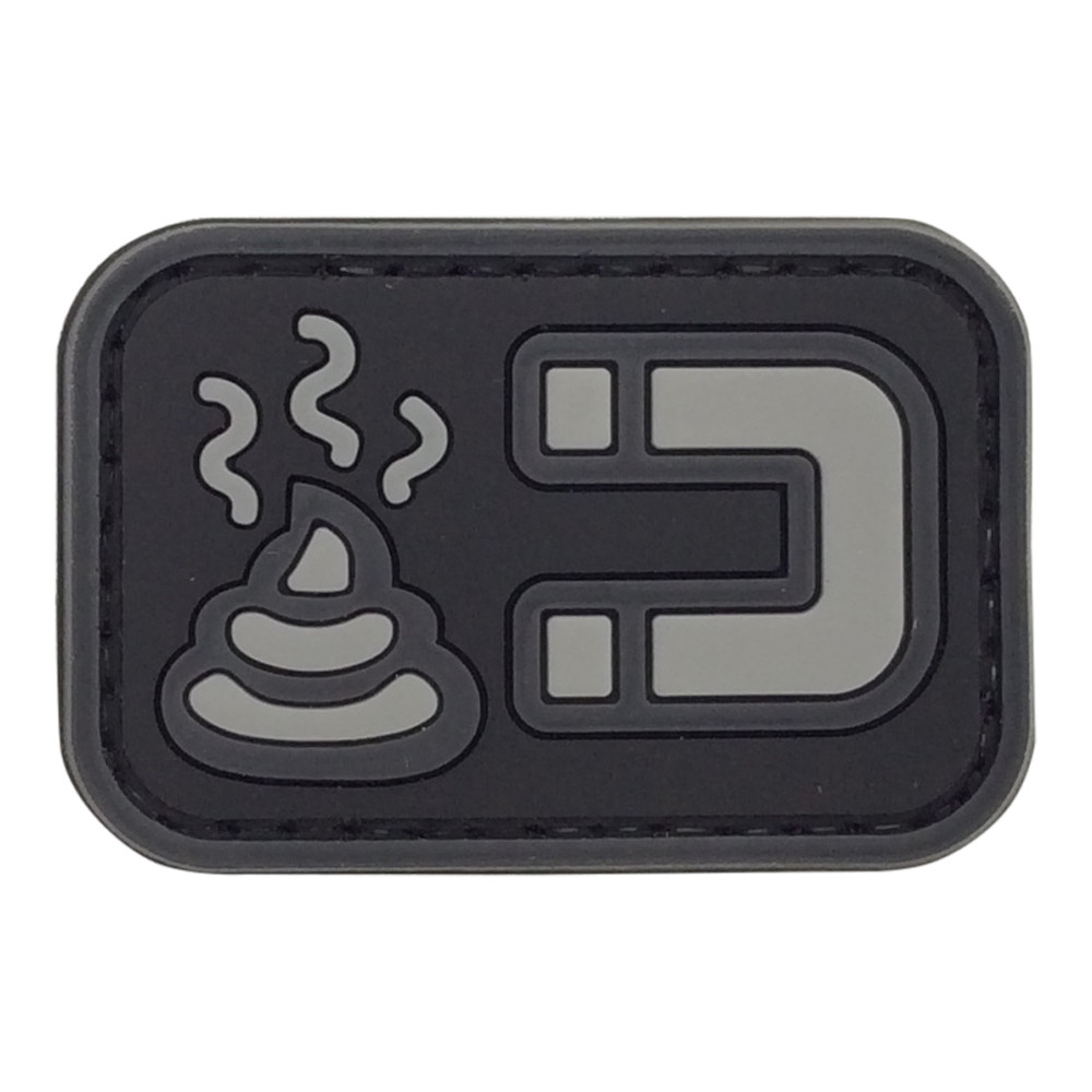"SH*T MAGNET" PVC MORALE PATCH - GRAY - MiR Tactical