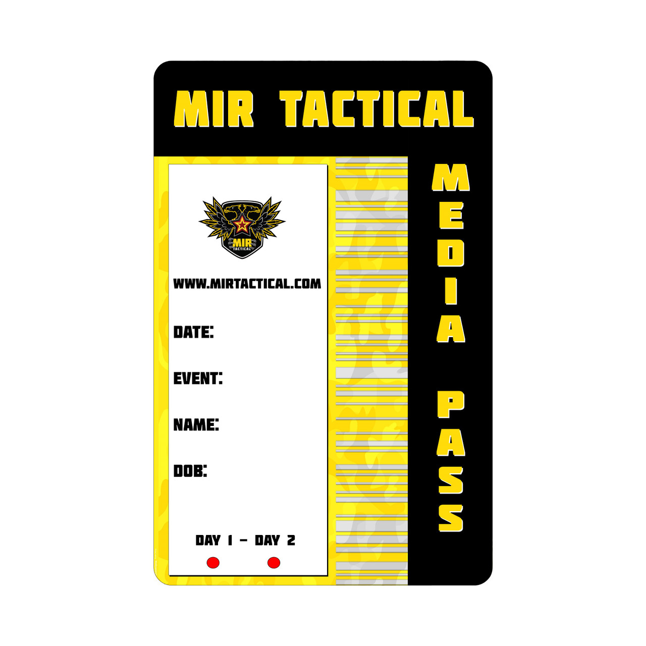 PHOTOGRAPHER PASS FOR MIR TACTICAL EVENTS - MiR Tactical