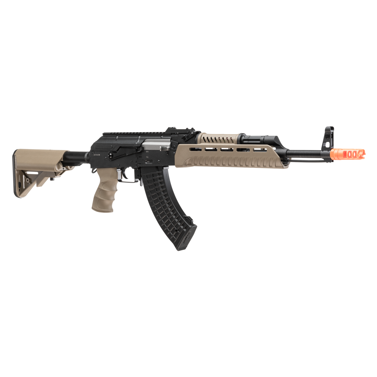ELITE FORCE AKX AEG AIRSOFT RIFLE W/ EYETRACE HOPUP UNIT - BLACK/TAN ...
