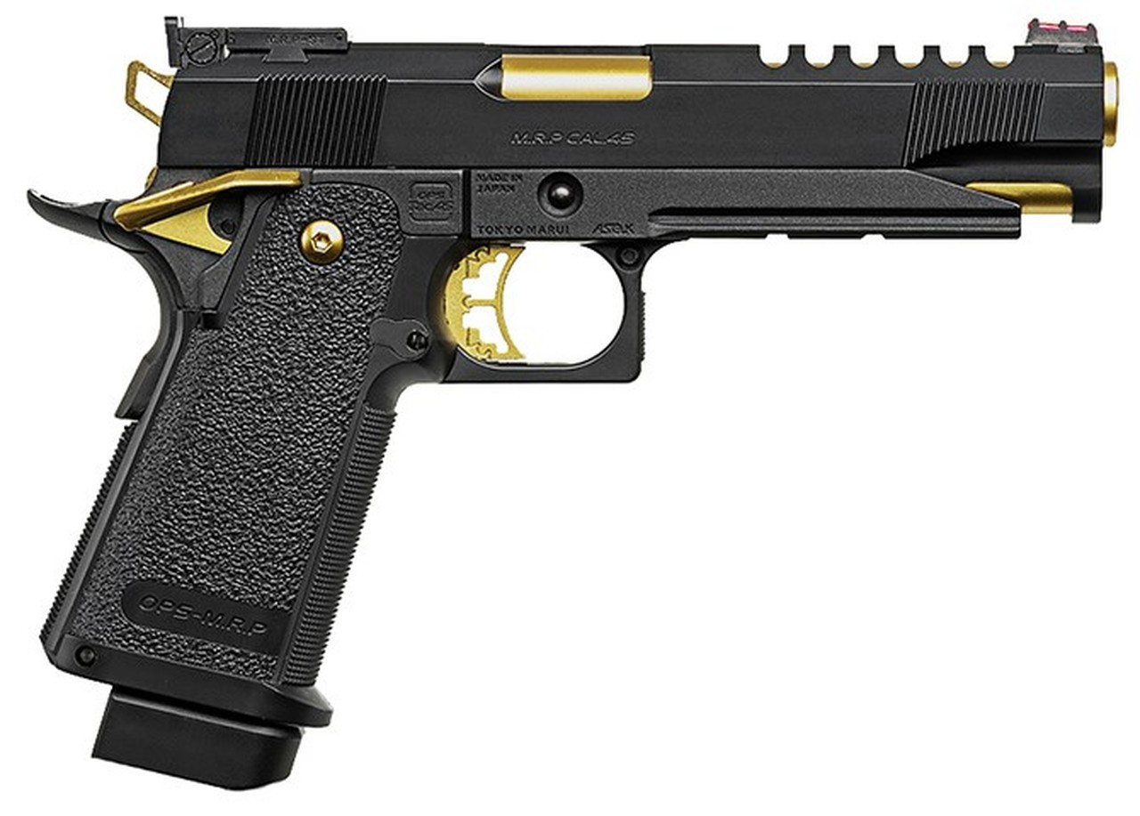 TOKYO MARUI HI-CAPA 5.1 GOLD MATCH CUSTOM GAS BLOWBACK AIRSOFT PISTOL ...