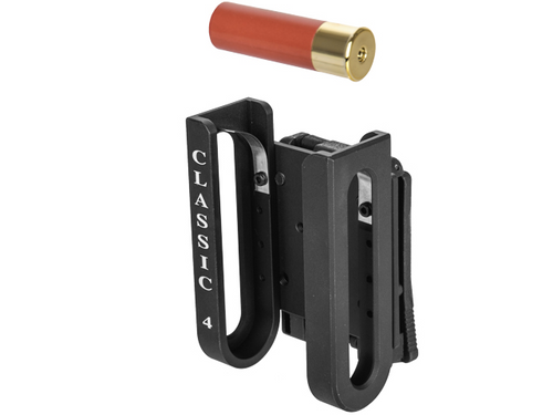 LANCER TACTICAL 4 PIECE SHOTGUN SHELL CARRIER W/ BELT CLIP - BLACK ...