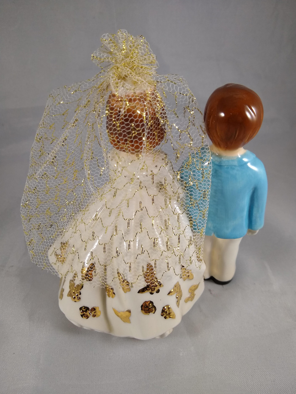 Miniature Bride and Groom Vintage Josef Originals Birthday Dolls Angels