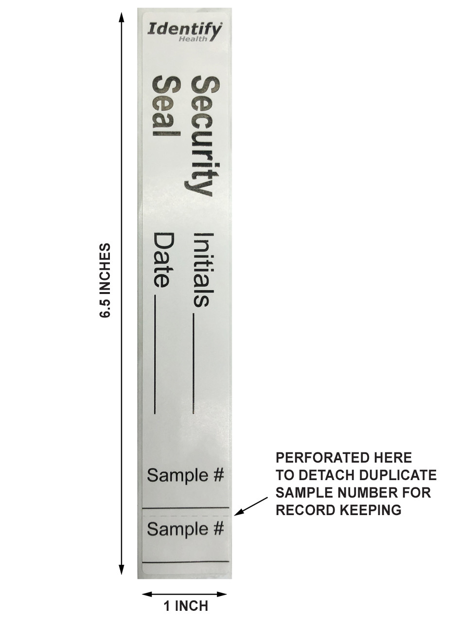 Security Seal Sticker Labels for urine drug test specimen cups ...