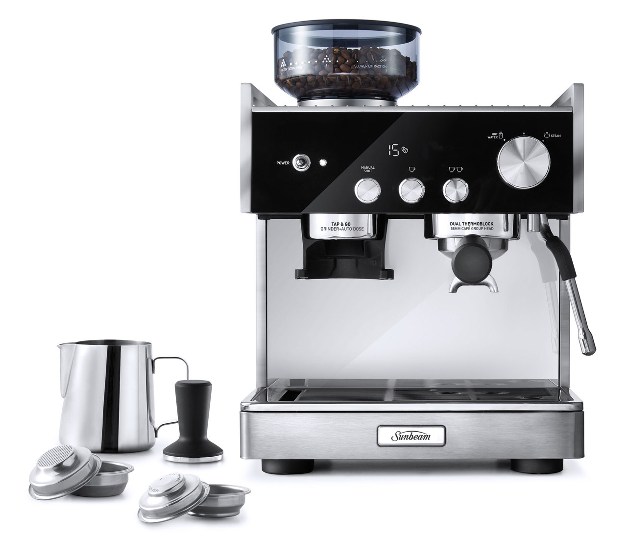 Sunbeam Origins Espresso Coffee Machine EMM7300SS - Extreme Appliances