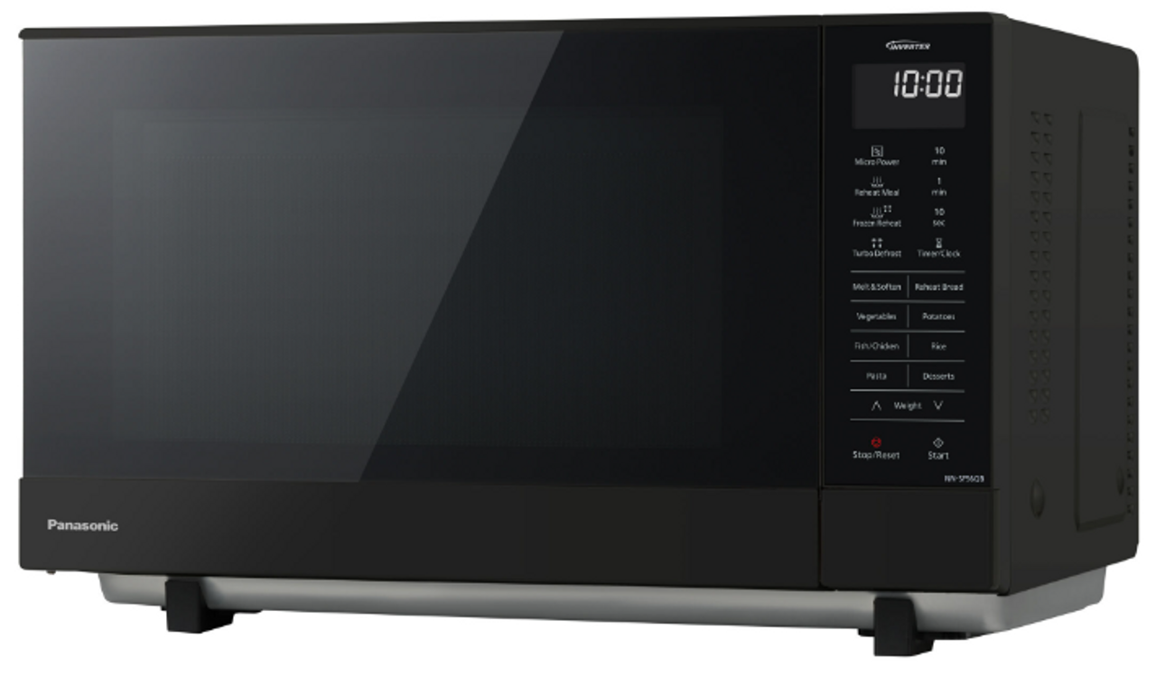 Panasonic 27L Black Flatbed Inverter Microwave NNSF56QBQPQ - Extreme Appliances
