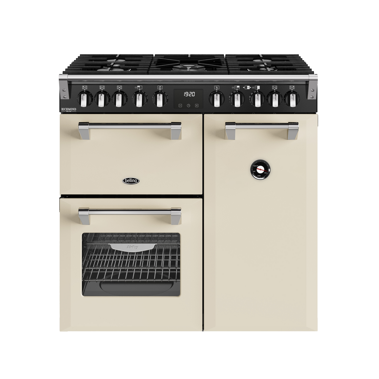 Belling Richmond Deluxe 90cm Dual Fuel Range Cooker BRDX90DFCR ...