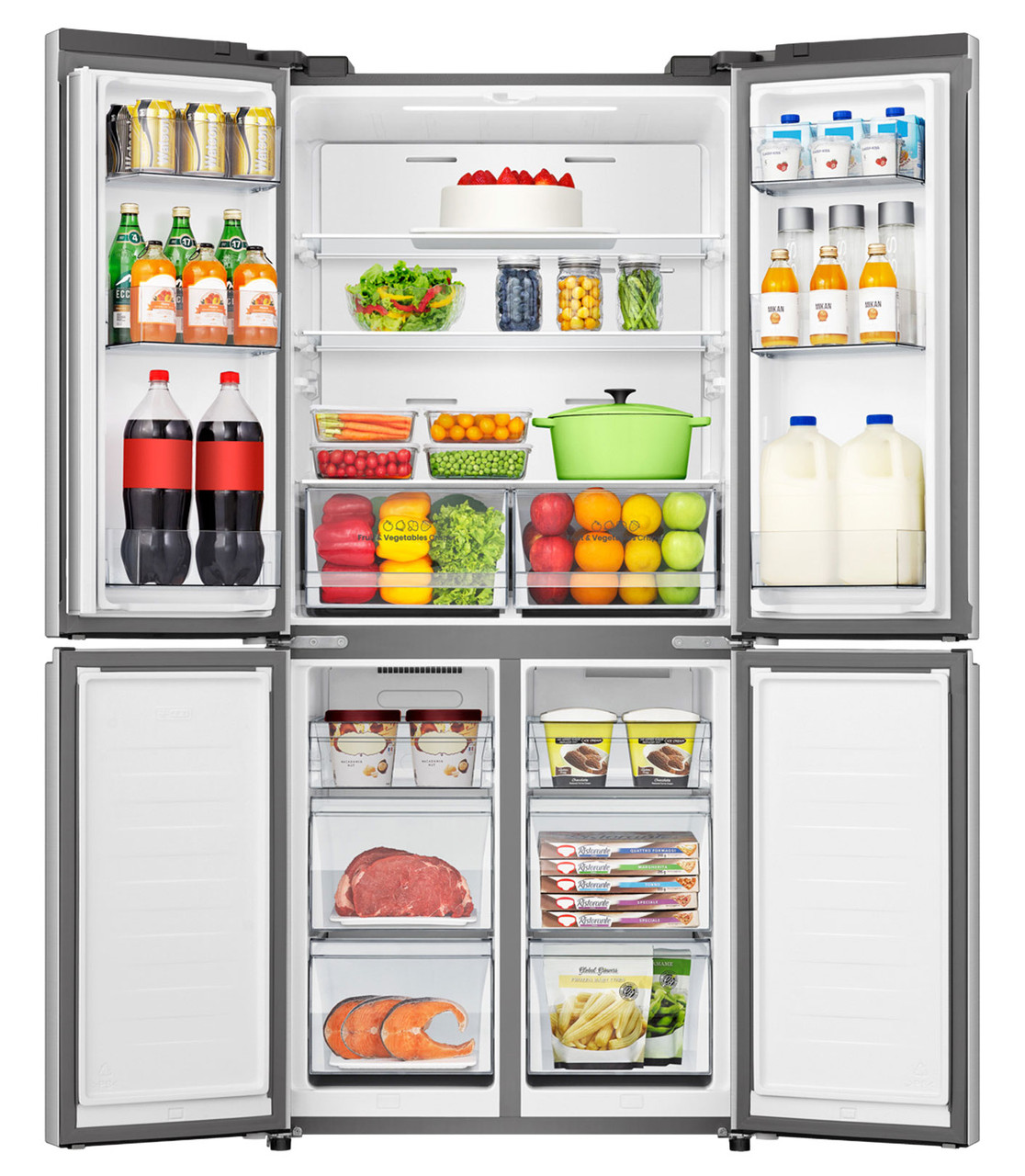 Hisense 483L PureFlat Slim French Door Refrigerator HRCD483TS - Extreme ...