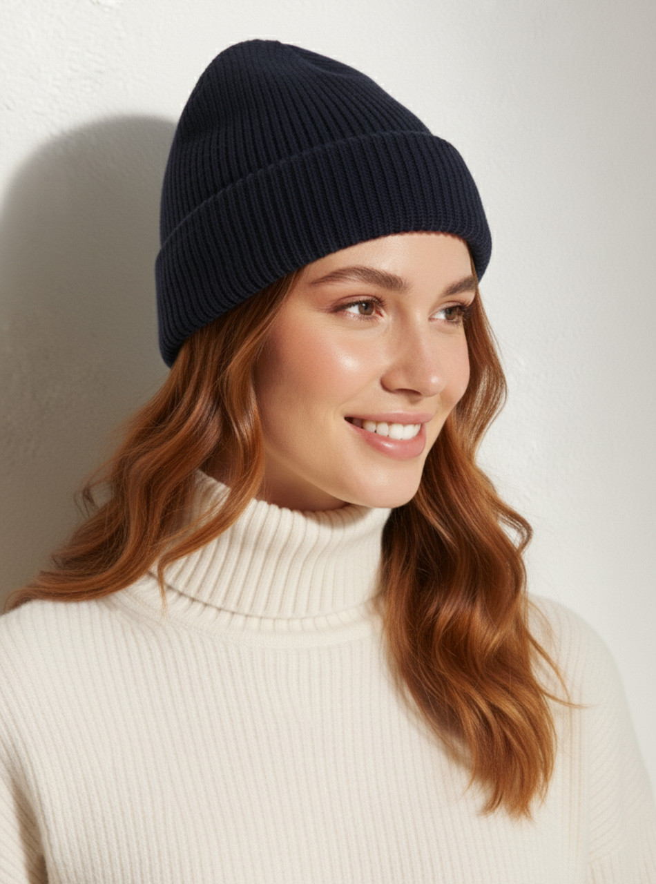 Double Knit Baby Alpaca Beanie | Warm & Stretchy English-Style Alpaca ...