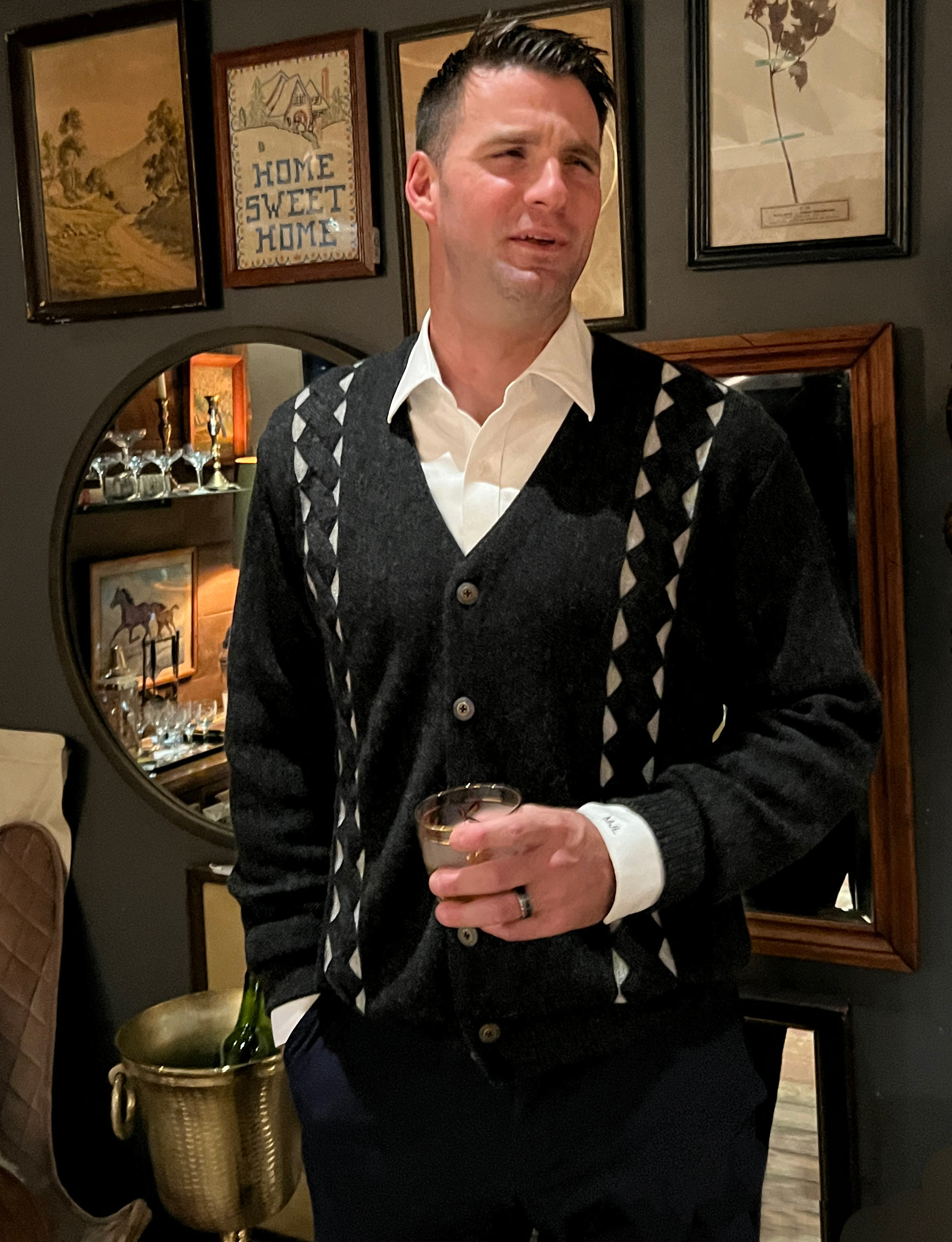 Men's Modern Palmer Invitational Golf Cardigan Sweater | Sun Valley ...