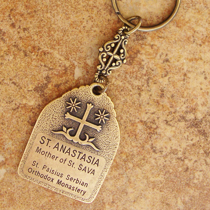 St. Anastasia Key Chain - St. Paisius Monastery Gift Shop