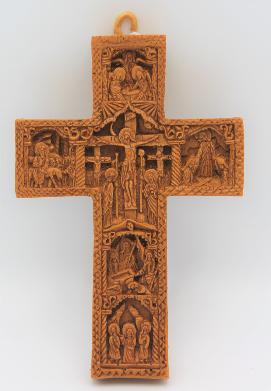 Aromatic Mastic Cross with details of the Passion and Resurrection - St ...