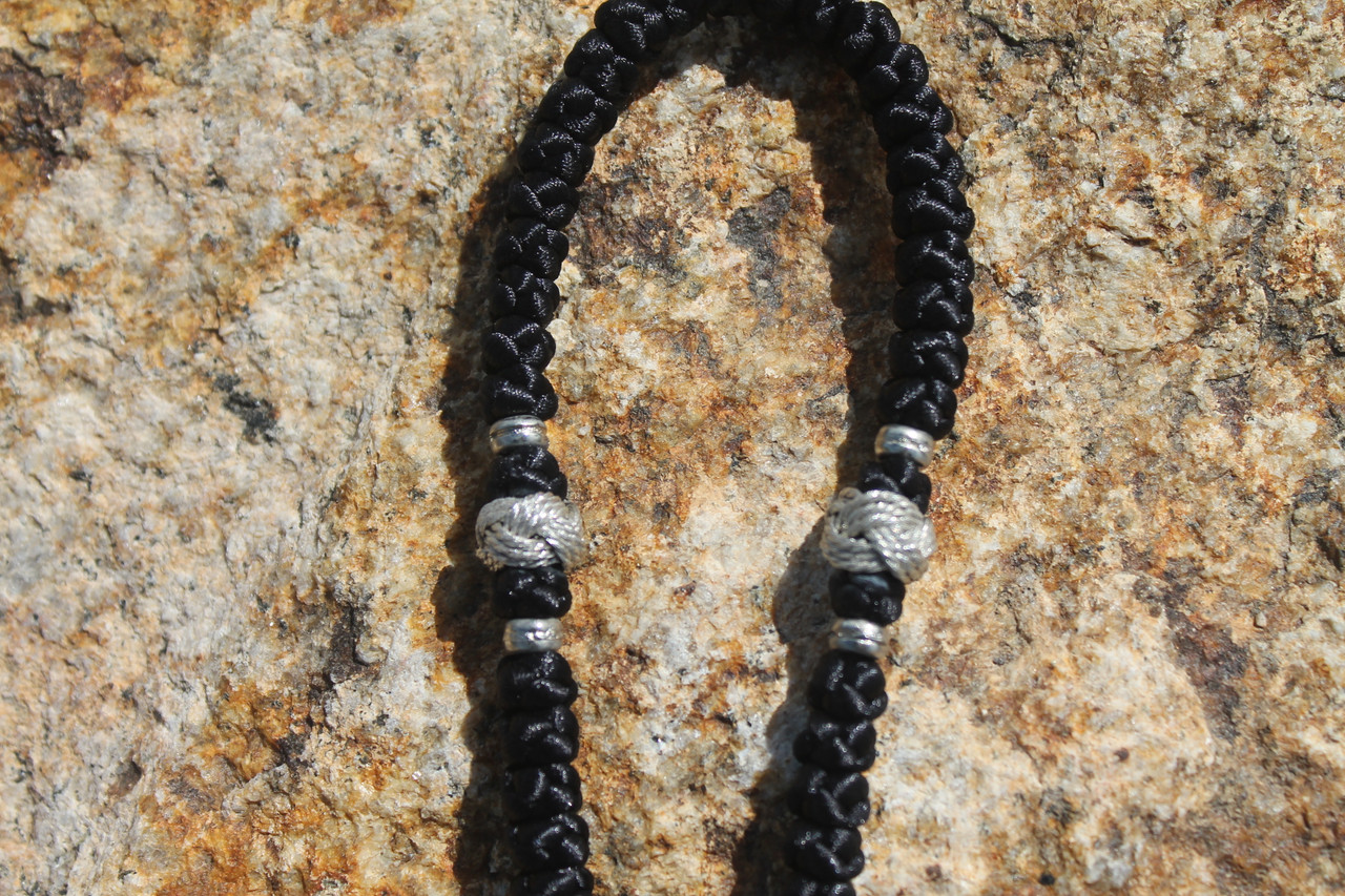 50 Knot Satin Prayer Rope with Bullion Cord Knots - St. Paisius ...