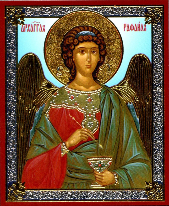 Icon of Archangel Raphael - St. Paisius Monastery Gift Shop