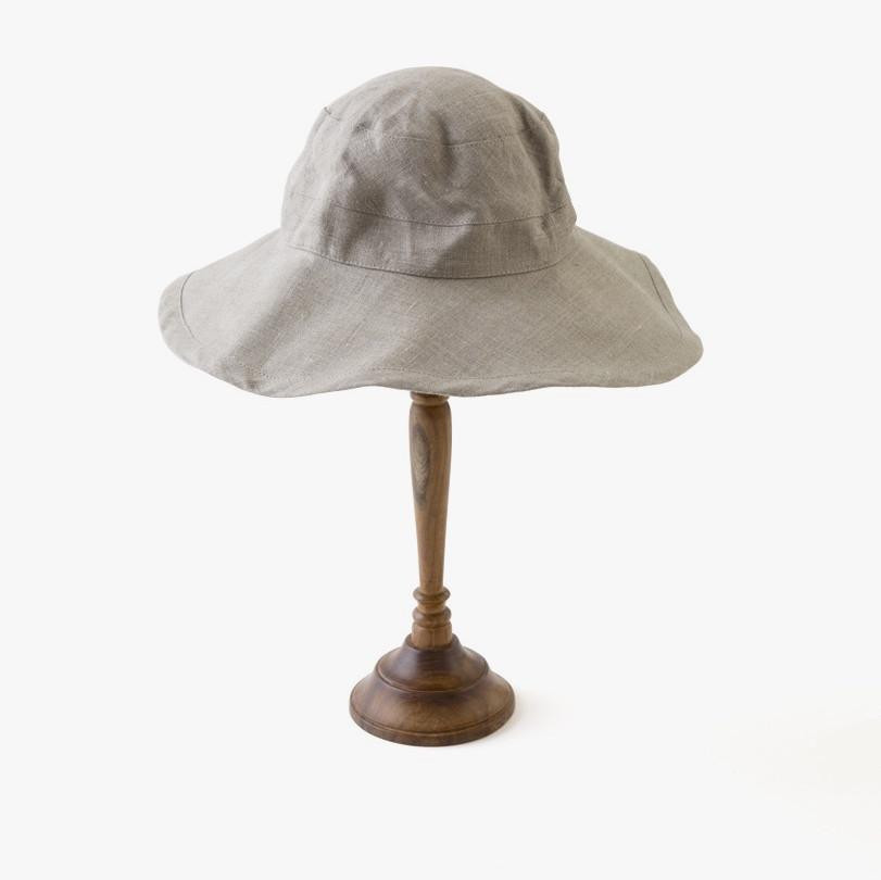 Linen Hat in Natural - THE BEACH PLUM COMPANY