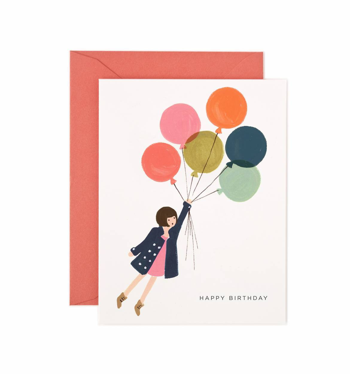 Happy Birthday Fly Away Balloons Card - THE BEACH PLUM COMPANY