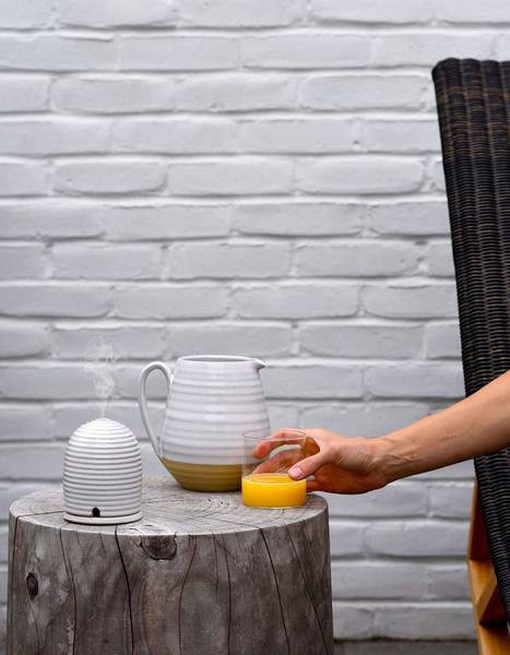Stoneware Beehive Buzz Off Burner Smoker with Citronella Incense Cones ...