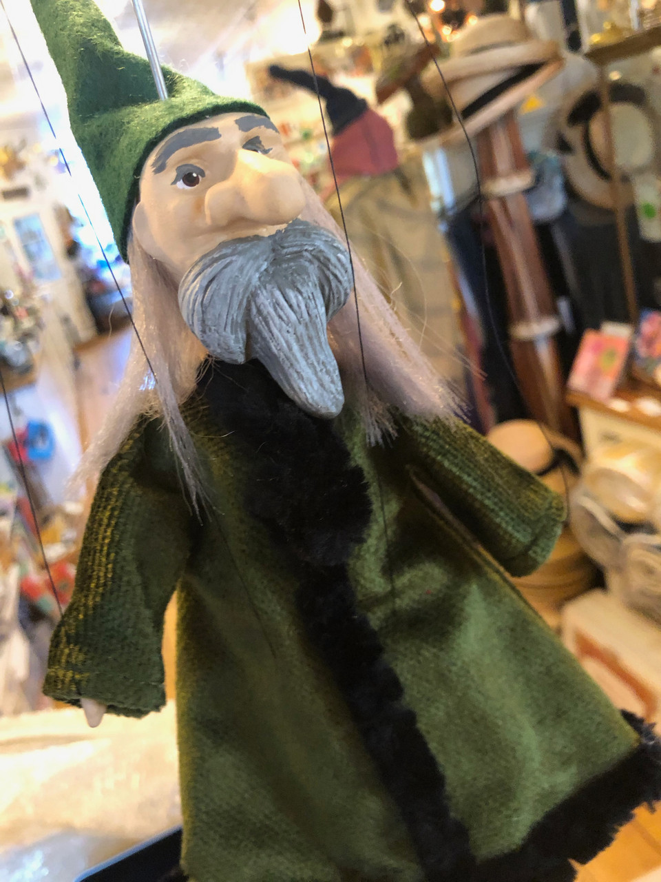 Marionette Puppet Wizard in Regal Green - THE BEACH PLUM COMPANY