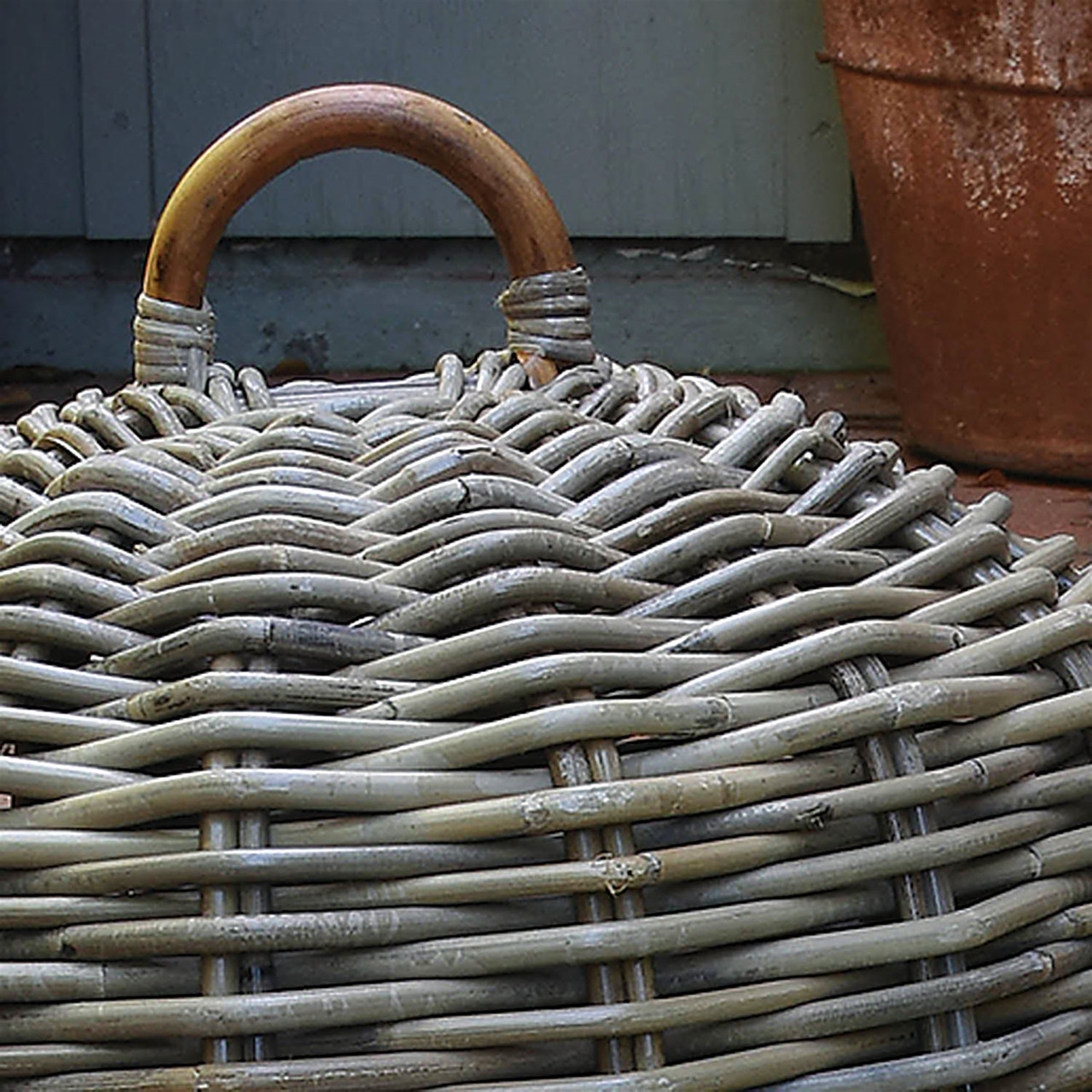Grand Oversized Rattan Food Cover in Dark Grey Serving Tray - THE BEACH ...