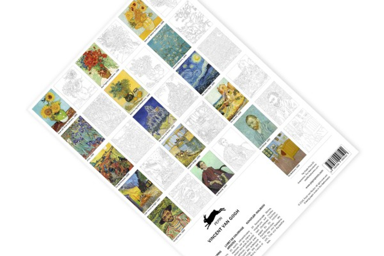 coloring book vincent van gogh