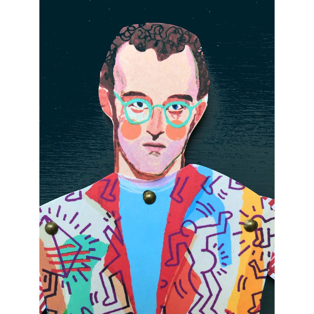 Keith Haring Cut and Make Paper Puppet (Paper Doll) - THE BEACH PLUM ...