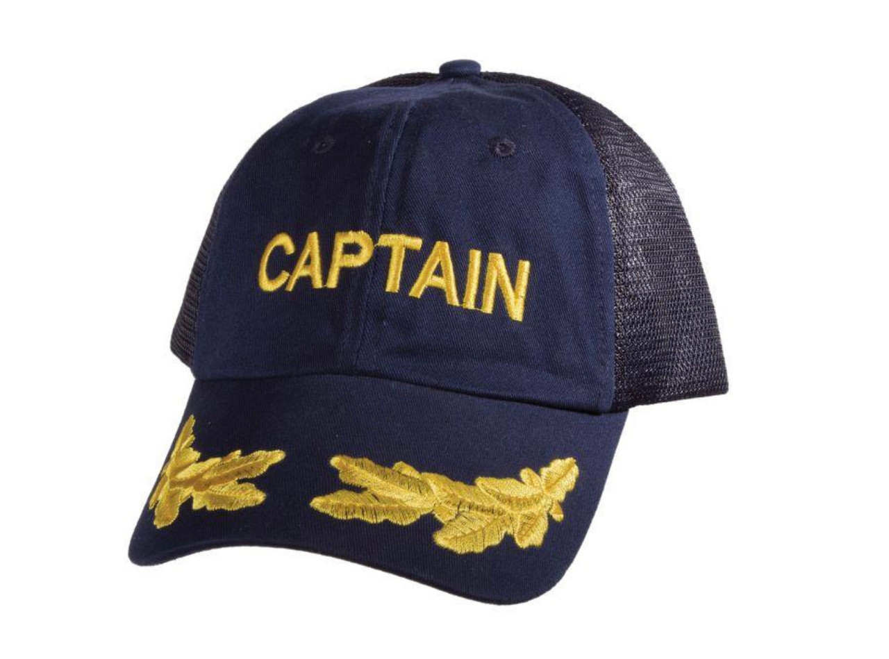 Navy Captain Cap Hat Pontoon - THE BEACH PLUM COMPANY