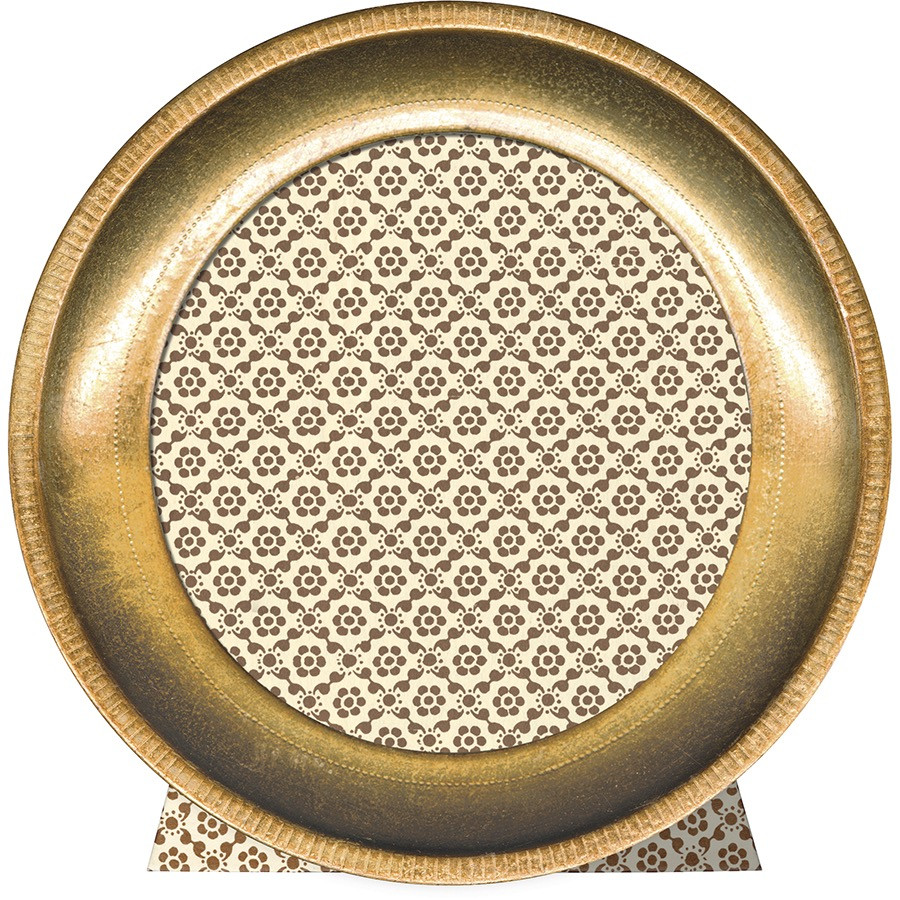 5" Round ANTICO GOLD LEAF Florentine Frame Handmade in Italy - THE ...
