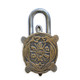 Turtle Lock in Aged Brass and Steel - THE BEACH PLUM COMPANY