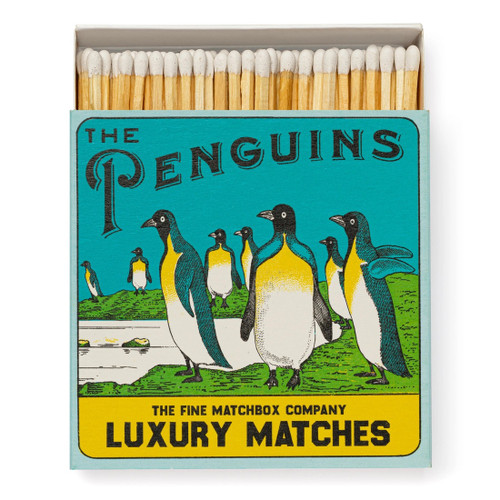 Penguins Luxury Matches Matchbox - THE BEACH PLUM COMPANY
