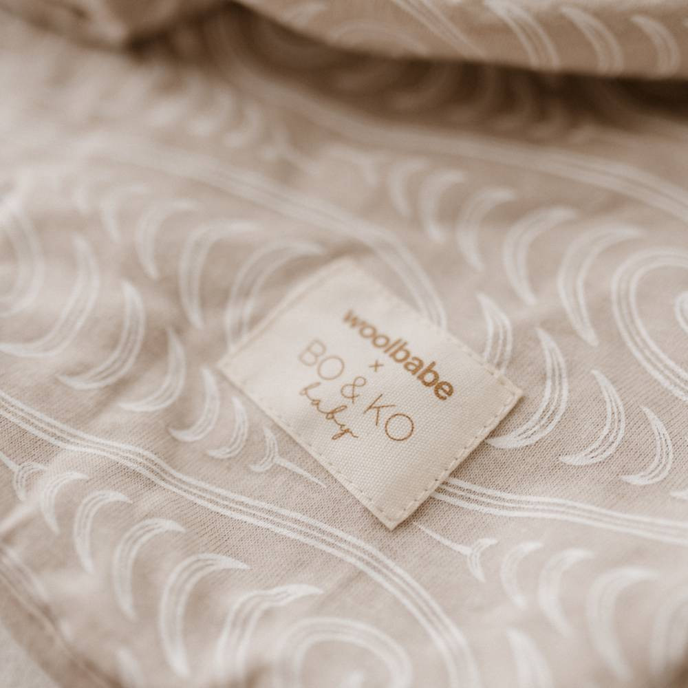 Woolbabe X BO & KO Collab Mini Duvet Bag - Ngaru | Merino / Organic ...