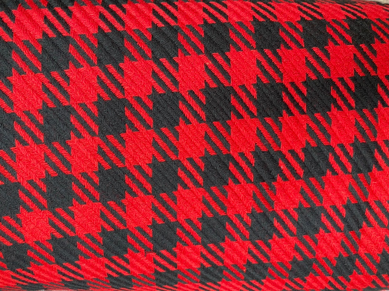 Suiting - Large Houndstooth - Red & Black - Home Fabrics Ltd.