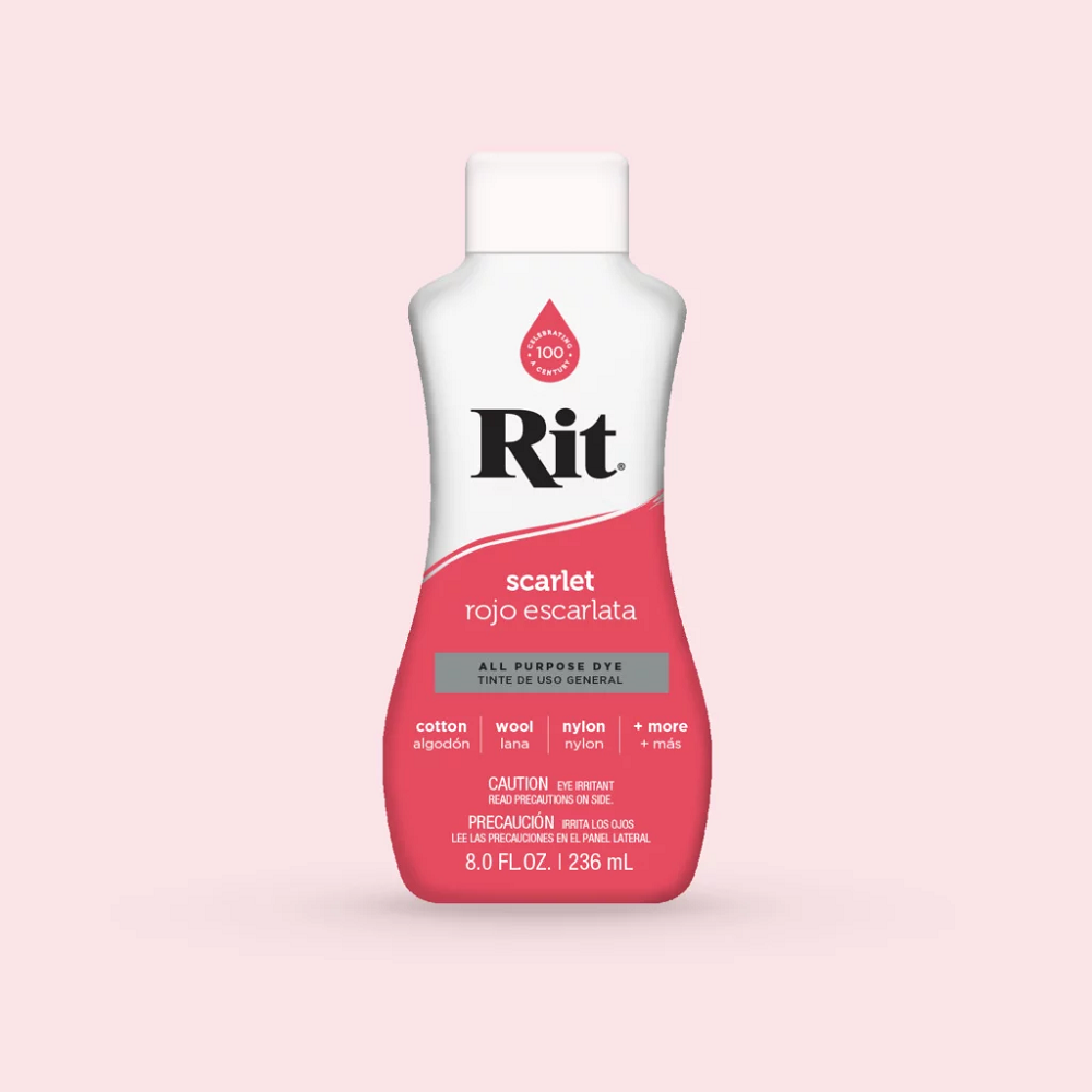 Rit All Purpose Dye - 8oz Liquid - Scarlet - Home Fabrics Ltd.
