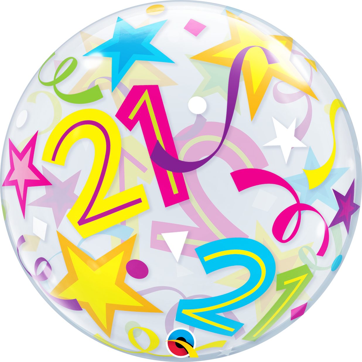 22" Bubble Balloon 21 Brilliant Stars - Home Fabrics Ltd.
