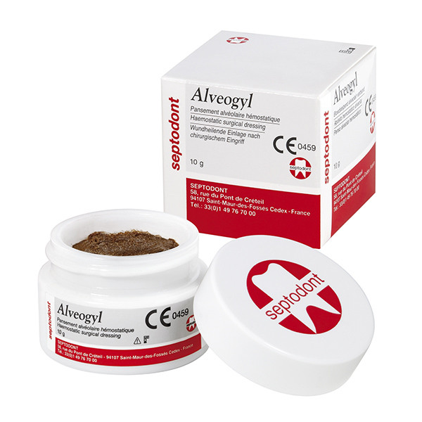 Apósito hemostático alveolar Alveogyl (10g) - Dental de Venta Directa ...