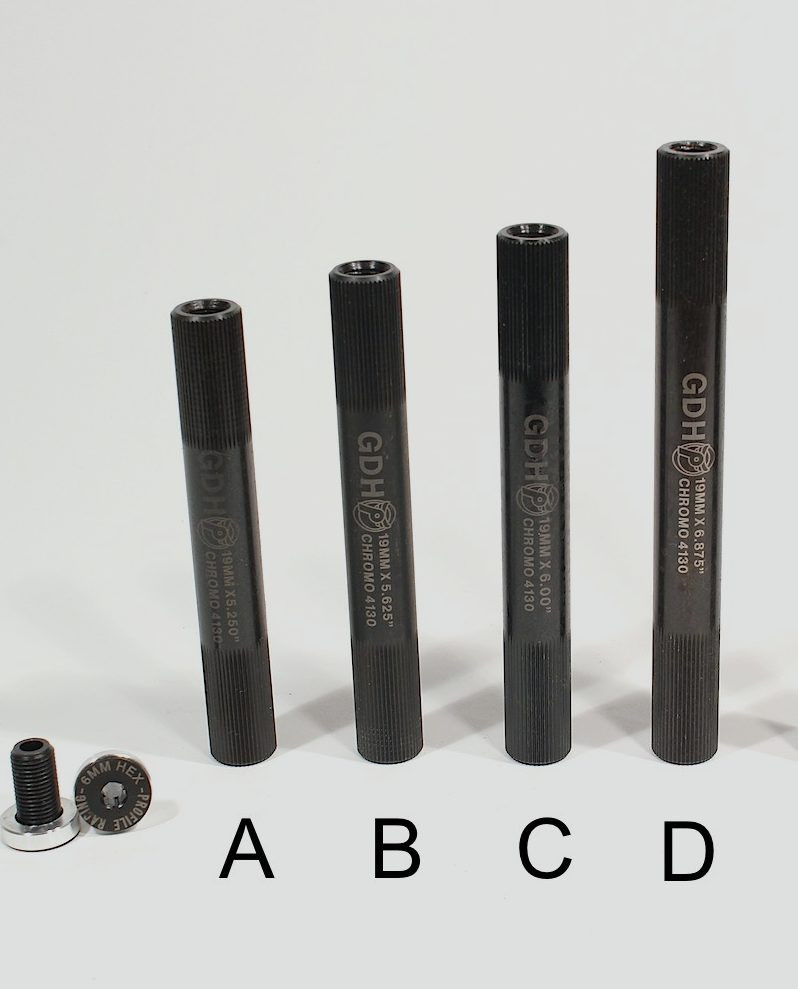 Profile GDH Chromoly Spindle 19mm or other sizes