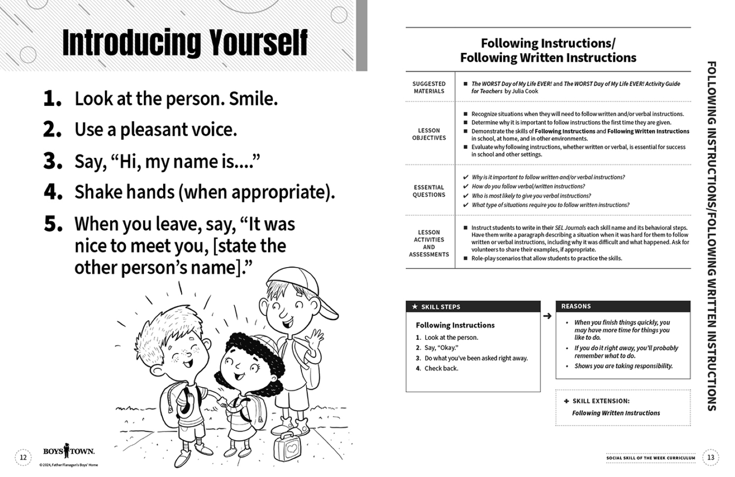 Social Skill of the Week Curriculum | Boys Town Press