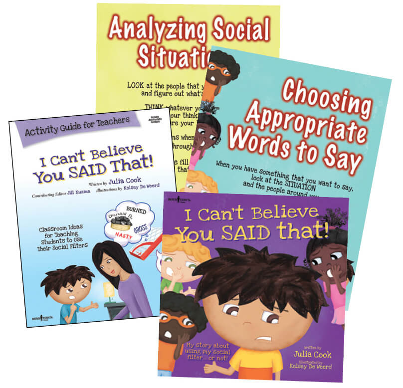 I Can't Believe You SAID That! Activity Guide for Teachers | Julia Cook ...