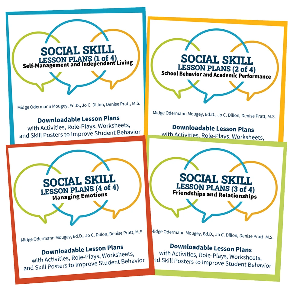 Complete Bundle of Social Skill Downloadable Lesson Plans (4 Sets ...