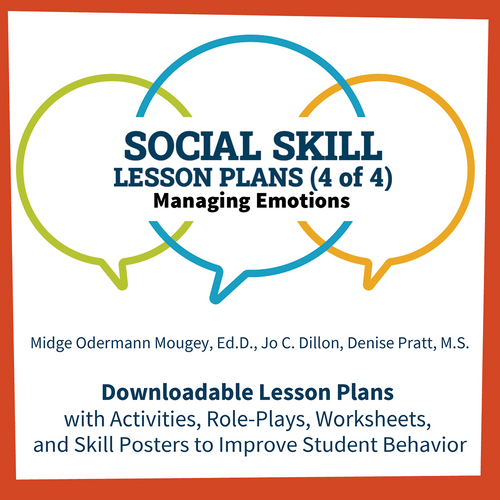 Social Skill Downloadable Lesson Plans: Managing Emotions (Set 4 of 4 ...