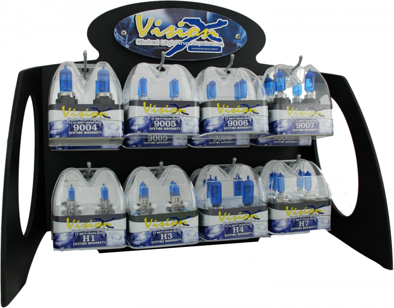 Halogen Light Bulb Display shelf - Vision X Wholesale