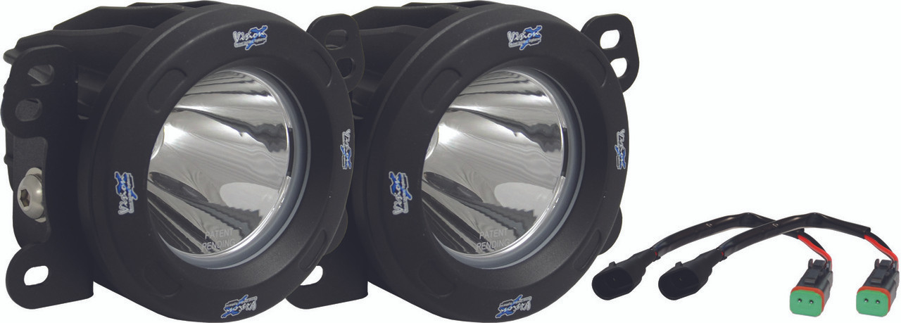 07-09 JEEP JK FOG LIGHT UPGRADE KIT WITH OPTIMUS 20 DEGREE LED LIGHTS ...