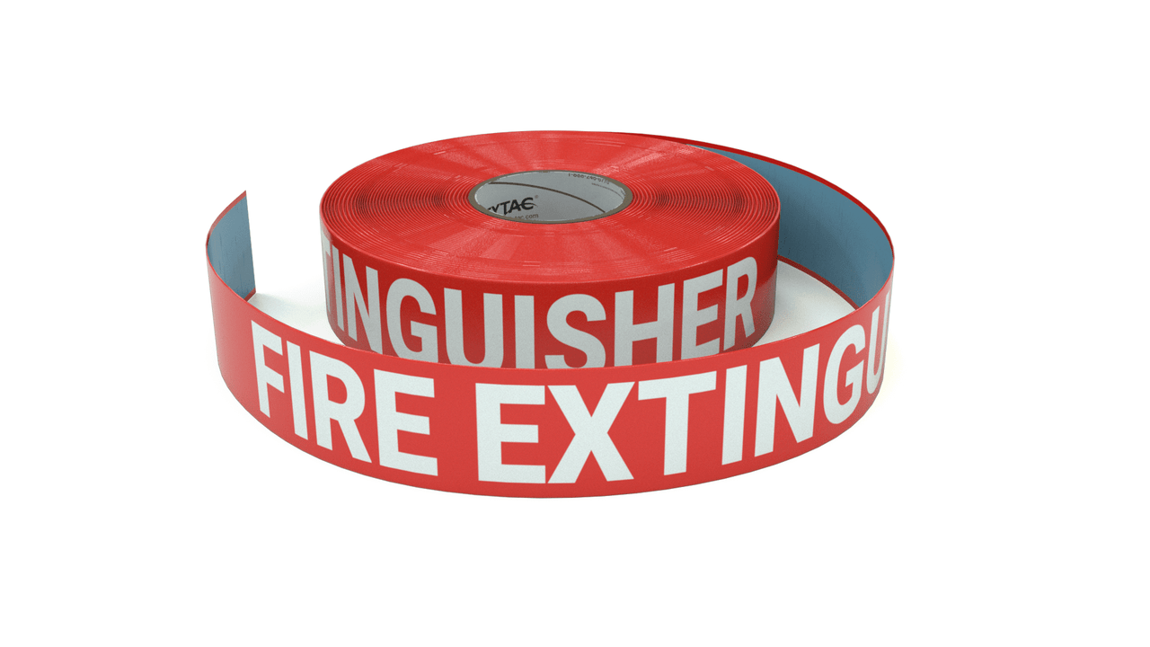 Fire Extinguisher Inline Printed Floor Marking Tape Safetytac