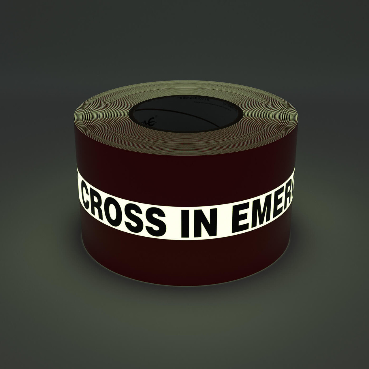 SafetyTac® Glowstripe: Do Not Cross In Emergency - Inline Printed Floor ...