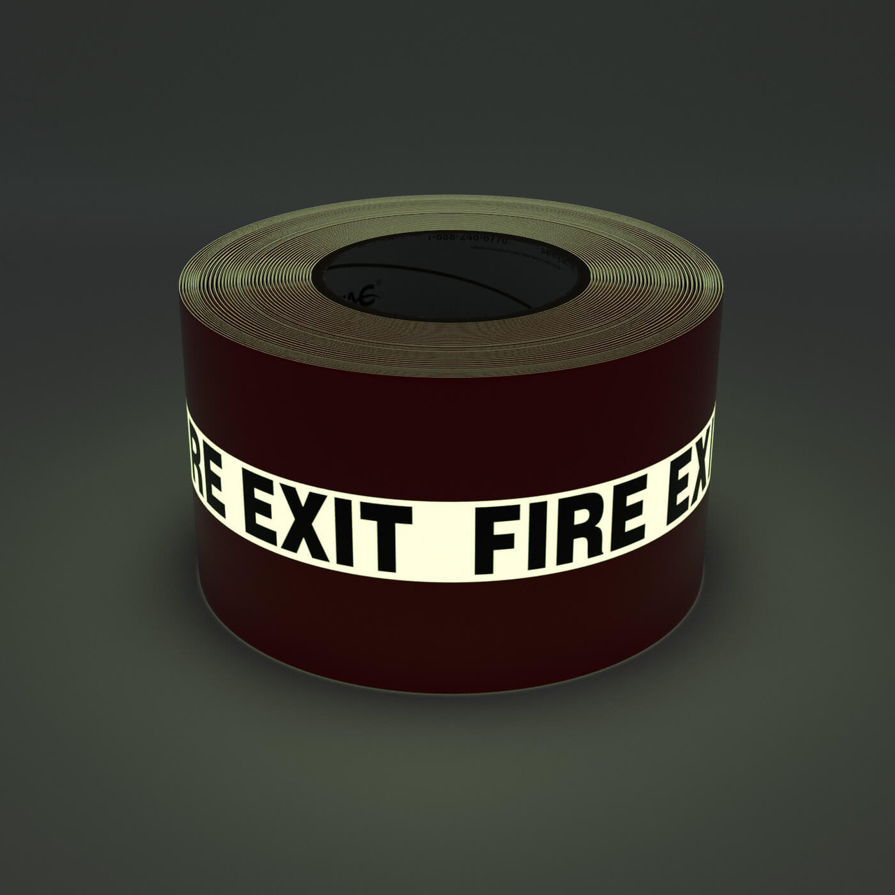 SafetyTac® Glowstripe: Fire Exit - Inline Printed Floor Marking Tape