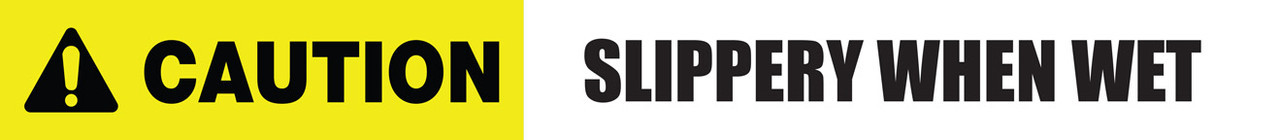 Caution Slippery When Wet Inline Printed Floor Marking Tape