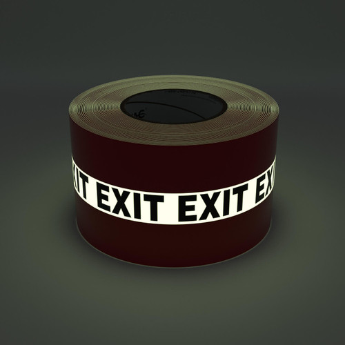 Safetytac® Glowstripe Exit Inline Printed Floor Marking Tape